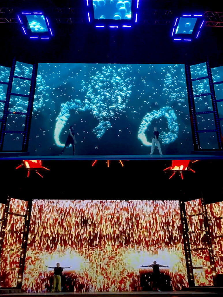 Mapping Show Inszenierung ᐅ Interaktiver Showact & Video Projektion.